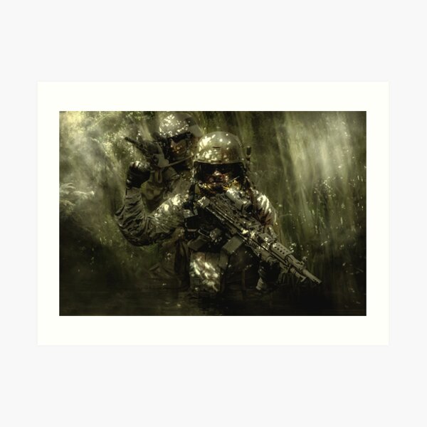 "Special Force Soldier Police Spec Ops Poster" Art Print by proeinstein ...