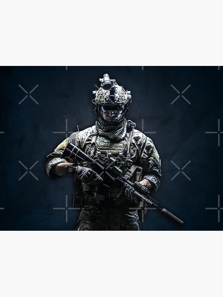 "Special Force Soldier Police Spec Ops Poster" Art Print for Sale by ...