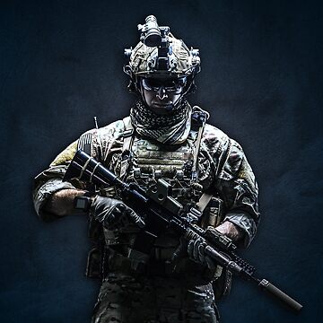 "Special Force Soldier Police Spec Ops Poster" Art Print for Sale by ...