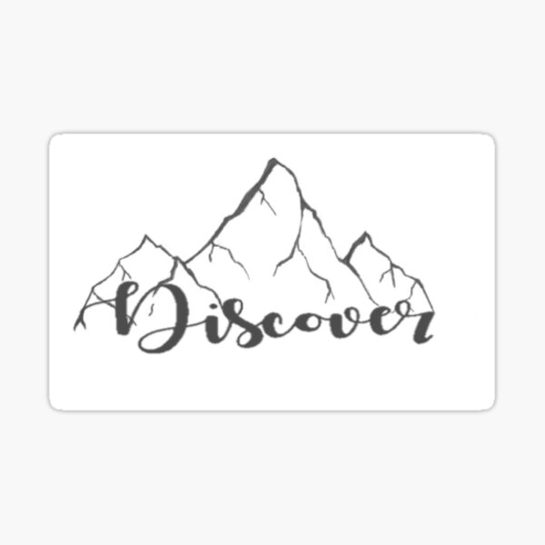 "Discover " Sticker by madelineslens | Redbubble