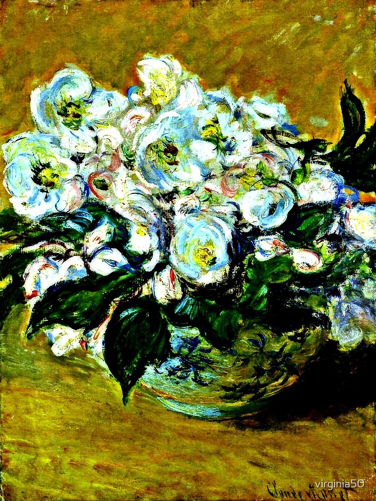 "Monet - Christmas Roses, famous fine art painting" Poster by ...