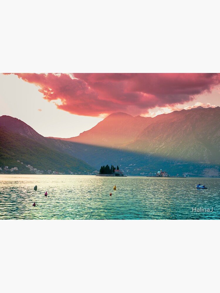 "Perast" Sticker for Sale by HalinaJ | Redbubble