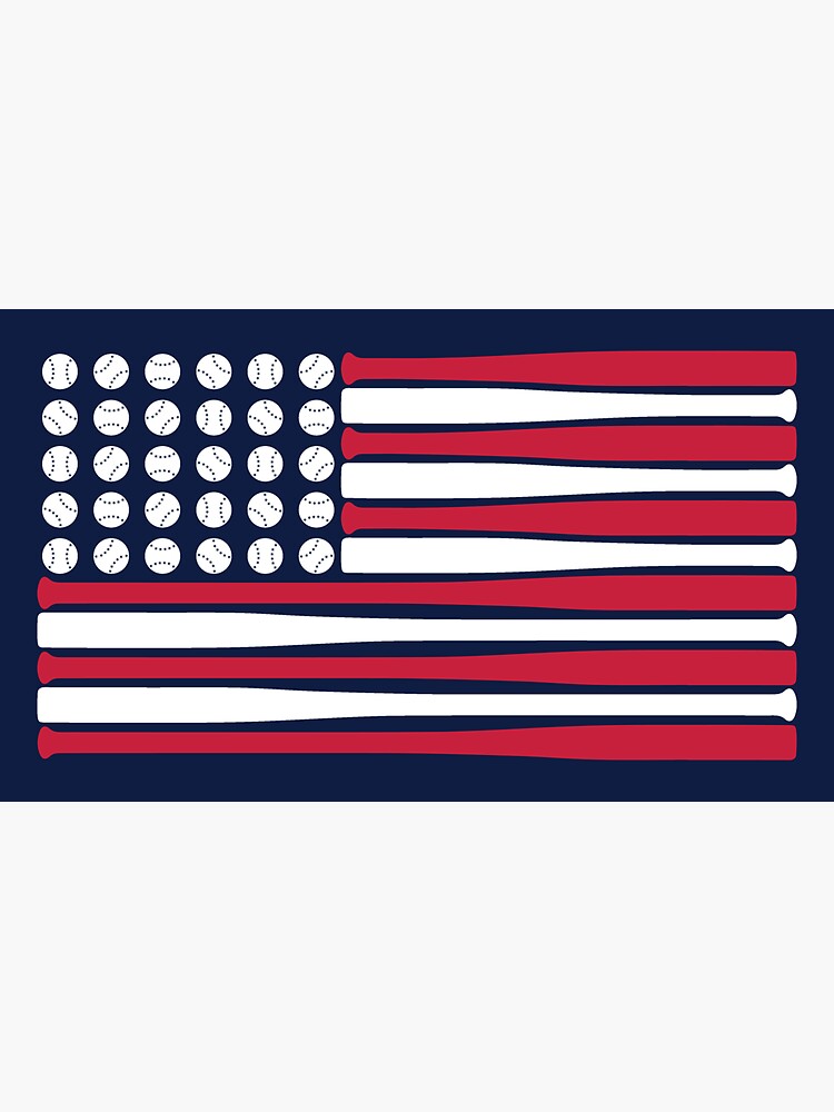 "USA Baseball Flag" Sticker for Sale by artbylhg | Redbubble