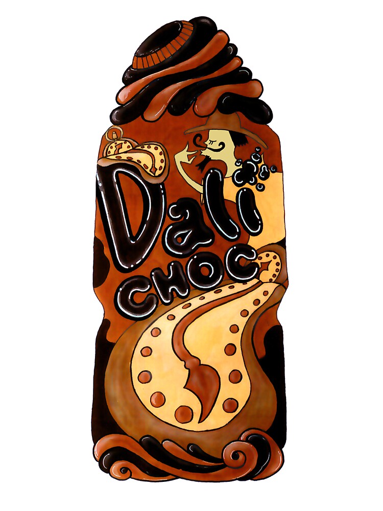 "Salvador Dali Chocolate Milk" T-shirt for Sale by robertemerald ...