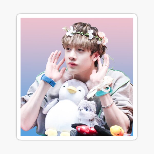 "flower crown channie" Sticker for Sale by utahime801 | Redbubble