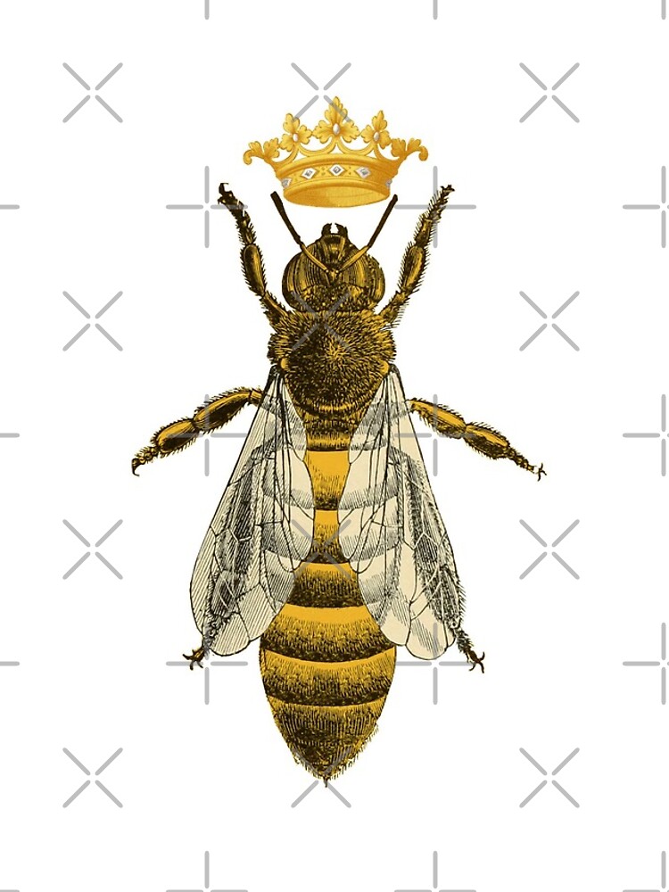 "Queen Bee Gift Funny Bee Cool Boss Lady Queen Crown Honey Bee Lover ...