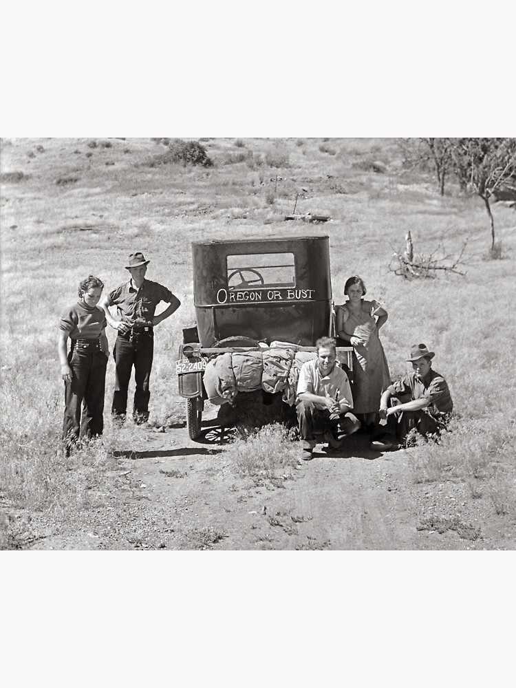 "Oregon or Bust, 1936. Vintage Photo" Sticker for Sale by historyphoto ...