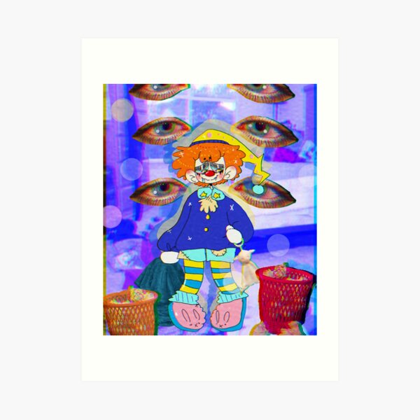 "seven deadly sins clown: Sloth" Art Print for Sale by Fr0ggee | Redbubble