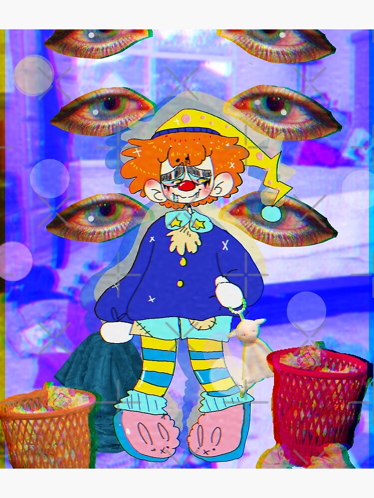 "seven deadly sins clown: Sloth" Art Print for Sale by Fr0ggee | Redbubble