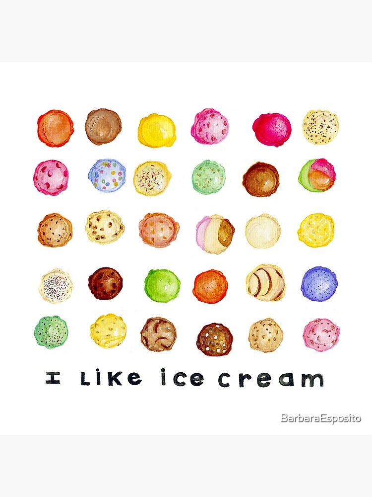 I like Ice Cream Premium Matte Vertical Poster sold by Ian Powell | SKU ...