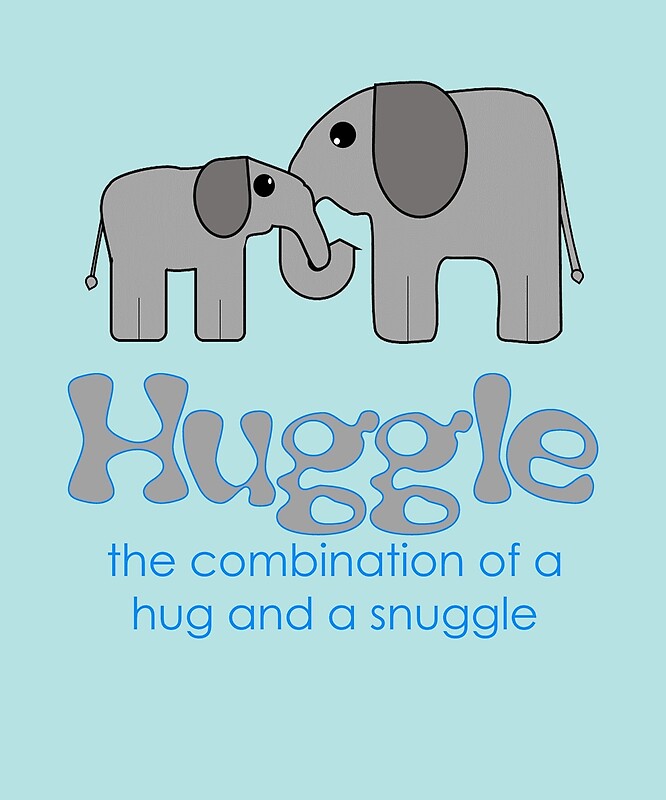 "Huggle Elephants" by HeatherJepp | Redbubble