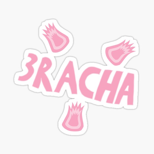 "3Racha Pink" Sticker for Sale by bellmakesart | Redbubble