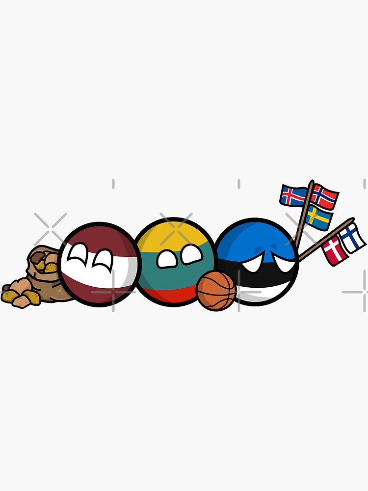 "Polandball - Baltic Family Portrait " Sticker for Sale by DigitalCleo ...