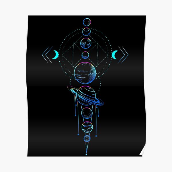 "Sacred Geometry - Solar System Planets" Poster for Sale by ...