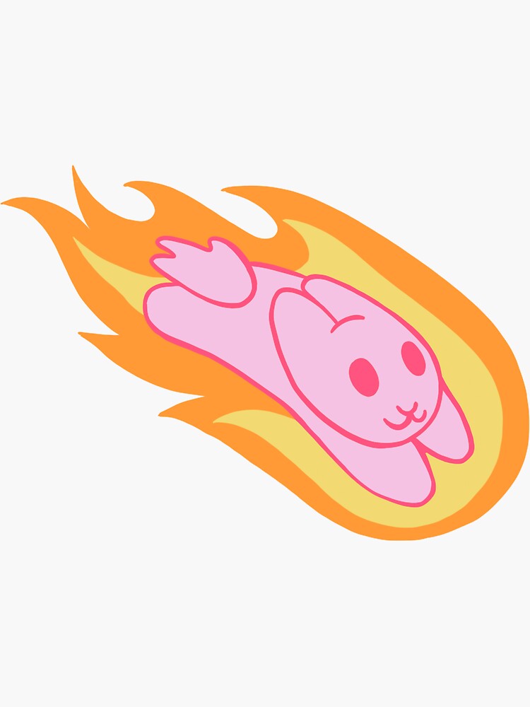 "Fosters Home Hot Rod Bunny" Sticker for Sale by izzylizzy | Redbubble