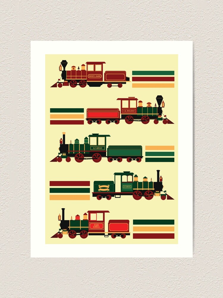 "Magical Trains" Art Print by Lunamis | Redbubble