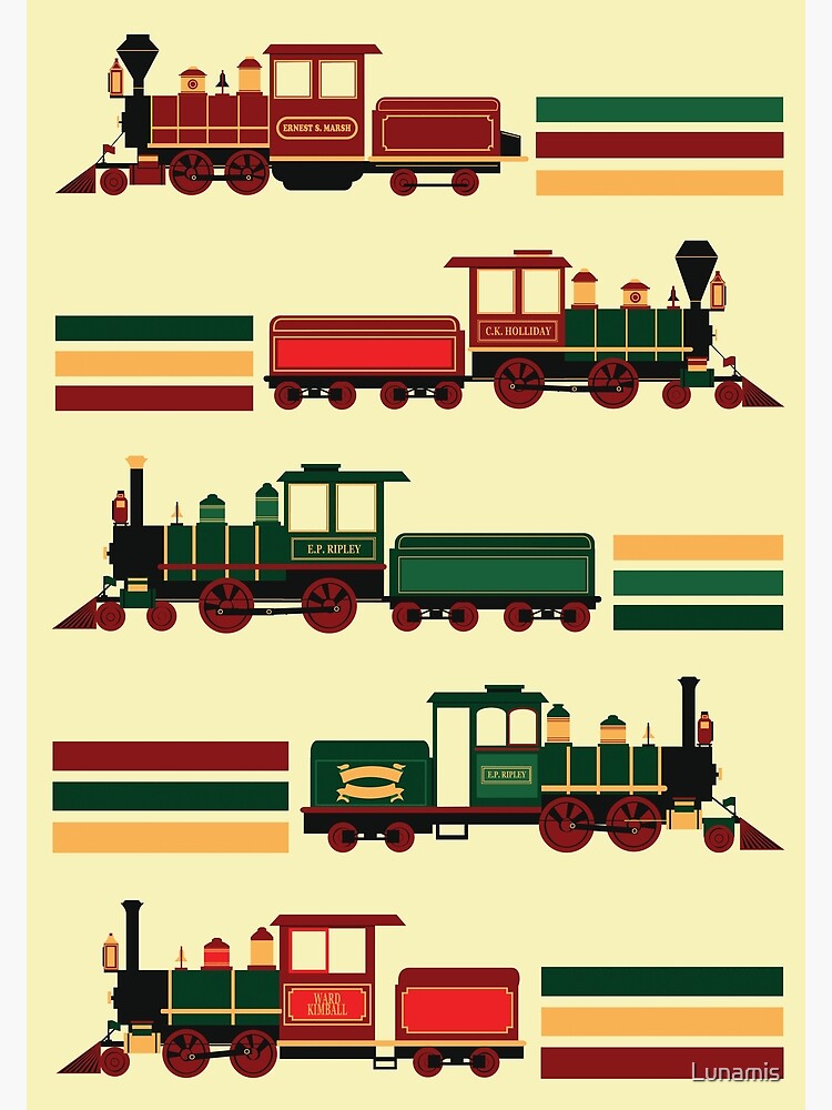 "Magical Trains" Art Print by Lunamis | Redbubble