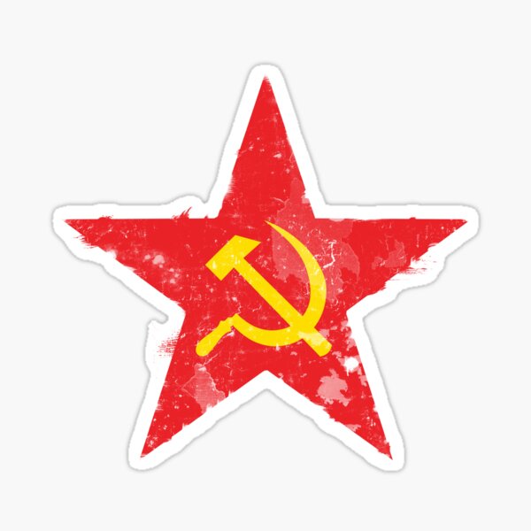 Red Russian Soviet Star Stickers | Redbubble