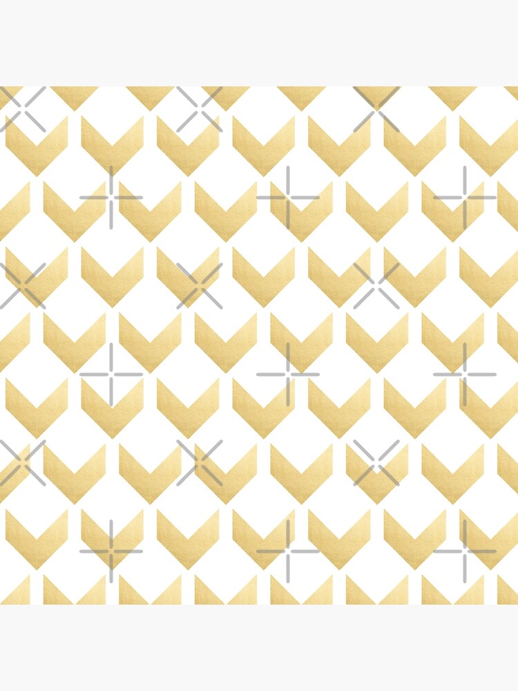 "Gold Chevron pattern Hex by row" Throw Pillow for Sale by o2creativeNY ...