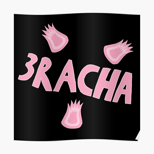 "3Racha Pink" Poster for Sale by bellmakesart | Redbubble