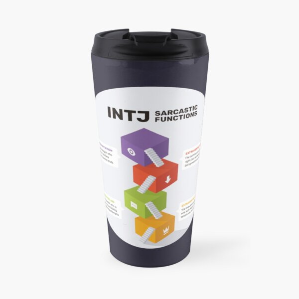 "INTJ Sarcastic Functions" Travel Mug by eilamona | Redbubble