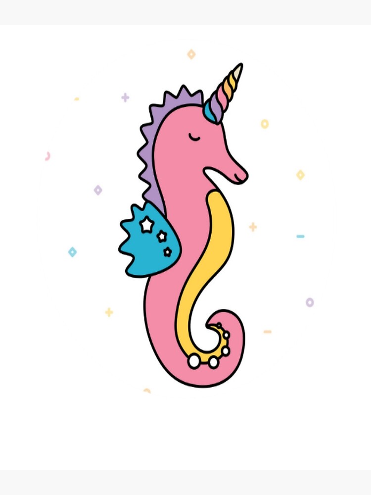 "Cute Kawaii Japanese Anime Seahorse ABDL" Art Print for Sale by ...