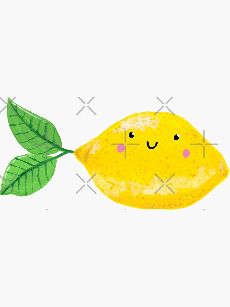 "Cute Lemon" Sticker by ellietography | Redbubble