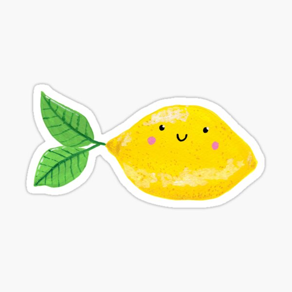 "Cute Lemon" Sticker by ellietography | Redbubble