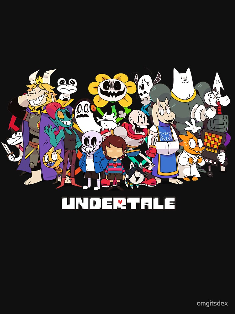 "Undertale" T-shirt for Sale by omgitsdex | Redbubble | under t-shirts ...