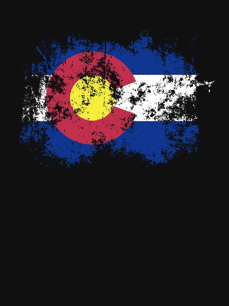 "Colorado State Flag Distressed Proud Lovers Gift T shirt" T-shirt by ...