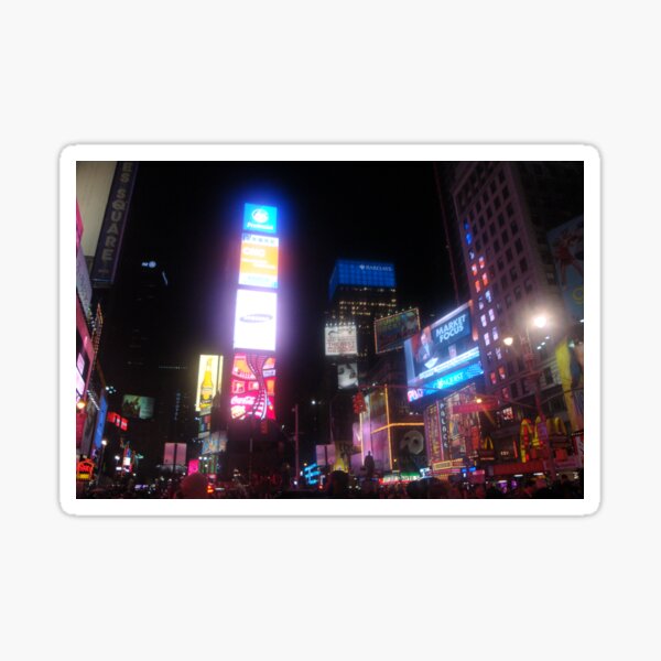 "Times Square part 1" Sticker by AWK13 | Redbubble