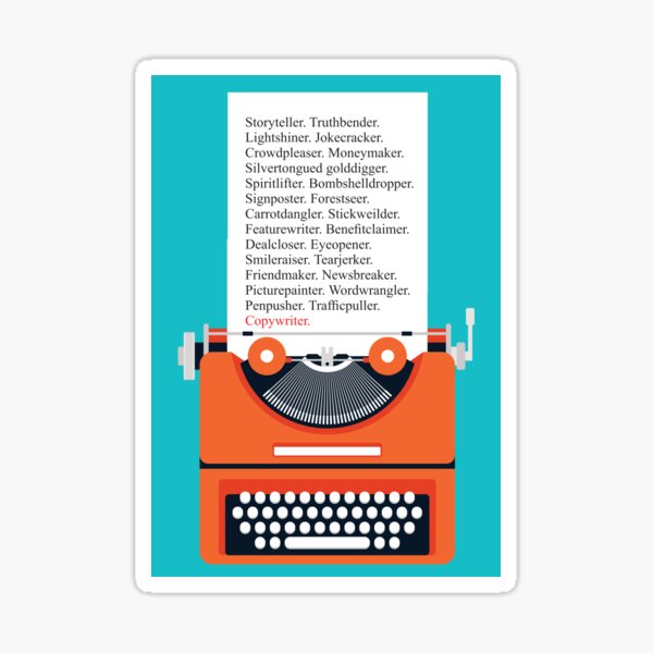 "COPYWRITER: Storyteller. Carrotdangler. Traffic Puller. Wordwrangler ...
