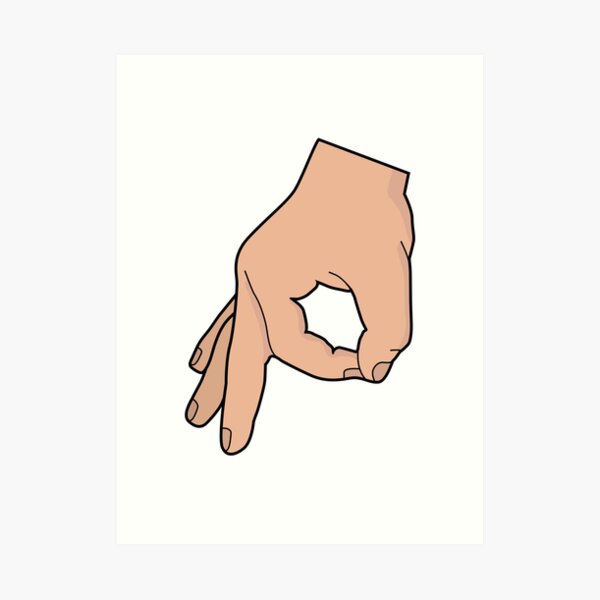 Finger Circle Game Wall Art | Redbubble