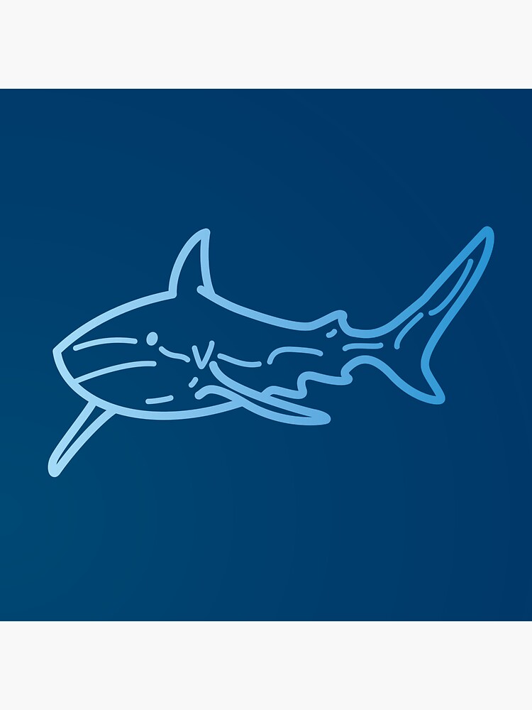 "Shark in wire" Sticker by Camion14 | Redbubble