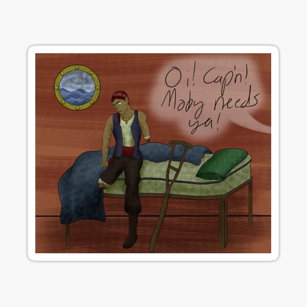 "Oh Captain my Captain!" Sticker for Sale by Sweetlittlehawk | Redbubble