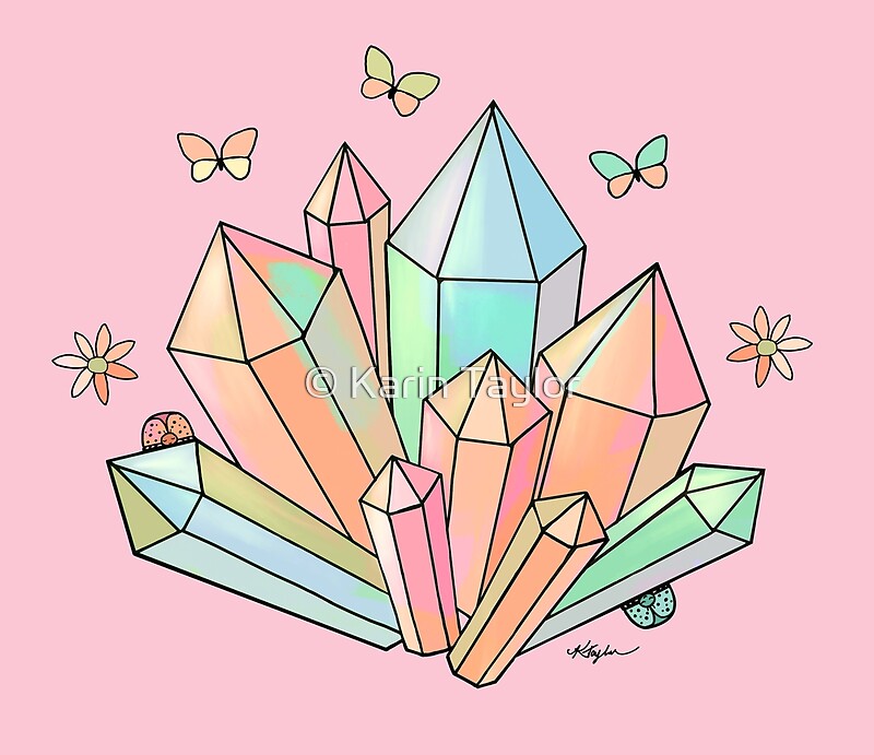 "Rainbow Crystals" by Karin Taylor | Redbubble