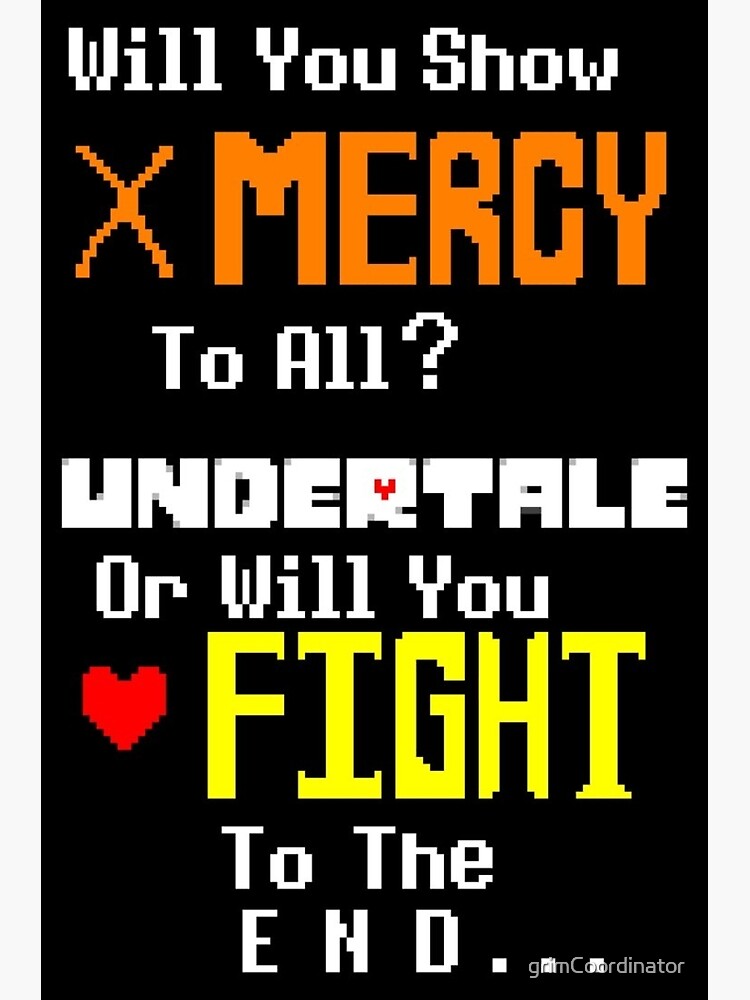 "Undertale Fight" Poster for Sale by grimCoordinator | Redbubble
