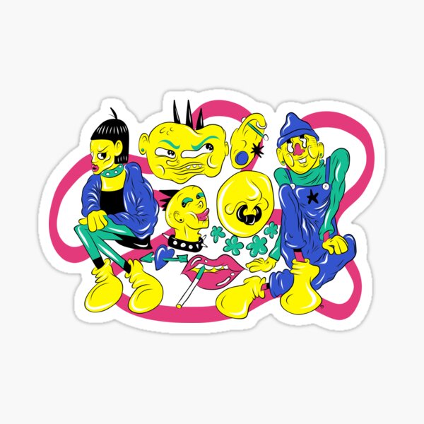 "Edgy" Sticker for Sale by tdagge00 | Redbubble