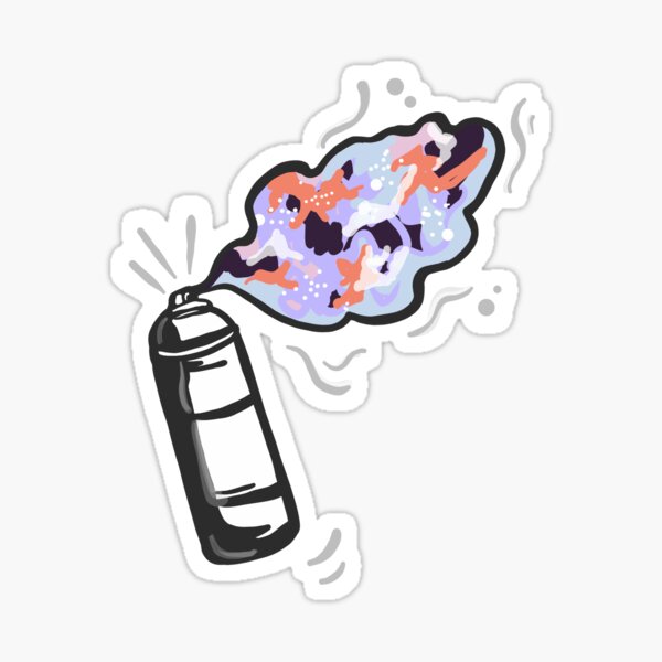 "Spray paint" Sticker for Sale by SamHord | Redbubble