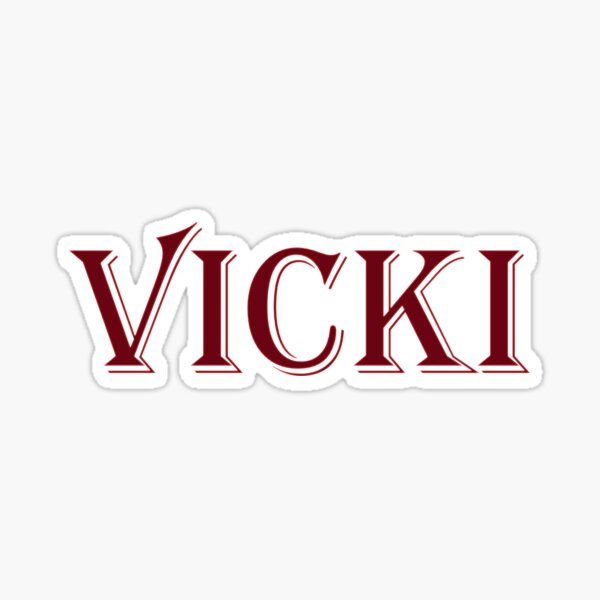 "Vicki" Sticker by Melmel9 | Redbubble