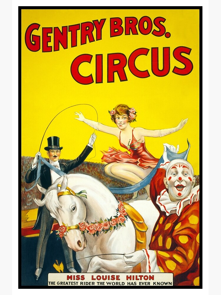 "Circus Trick Rider, 1920. Vintage Poster" Poster for Sale by ...