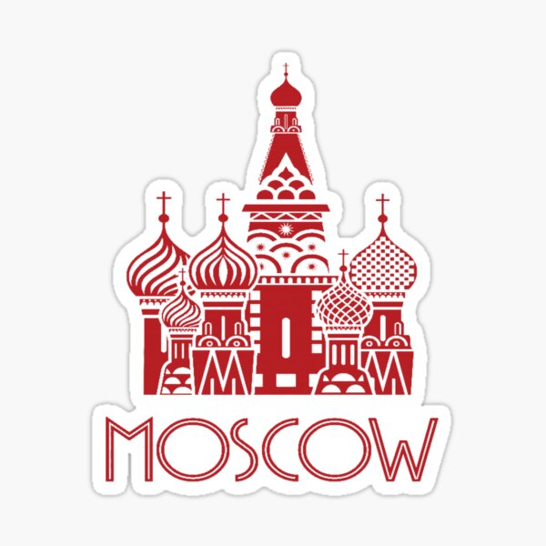 "Moscow" Sticker for Sale by sager4ever | Redbubble
