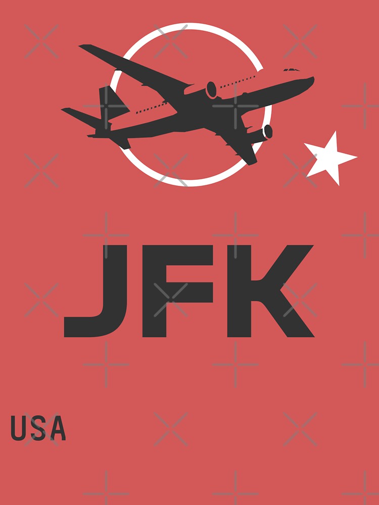 "JFK ON RED" Sticker by Aviators | Redbubble