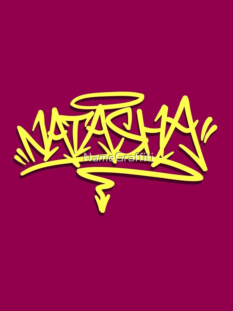 "Natasha graffiti tag lettering (name)" iPhone Case for Sale by ...
