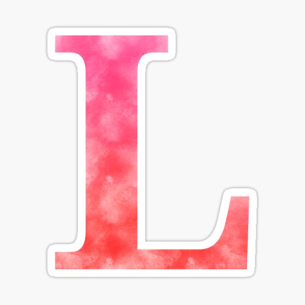 Red Letter L Stickers | Redbubble