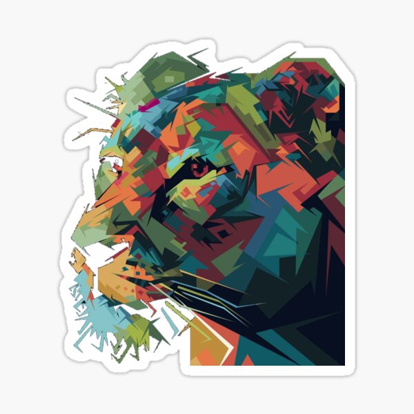 "Lioness" Sticker for Sale by Ahmeddyasser | Redbubble
