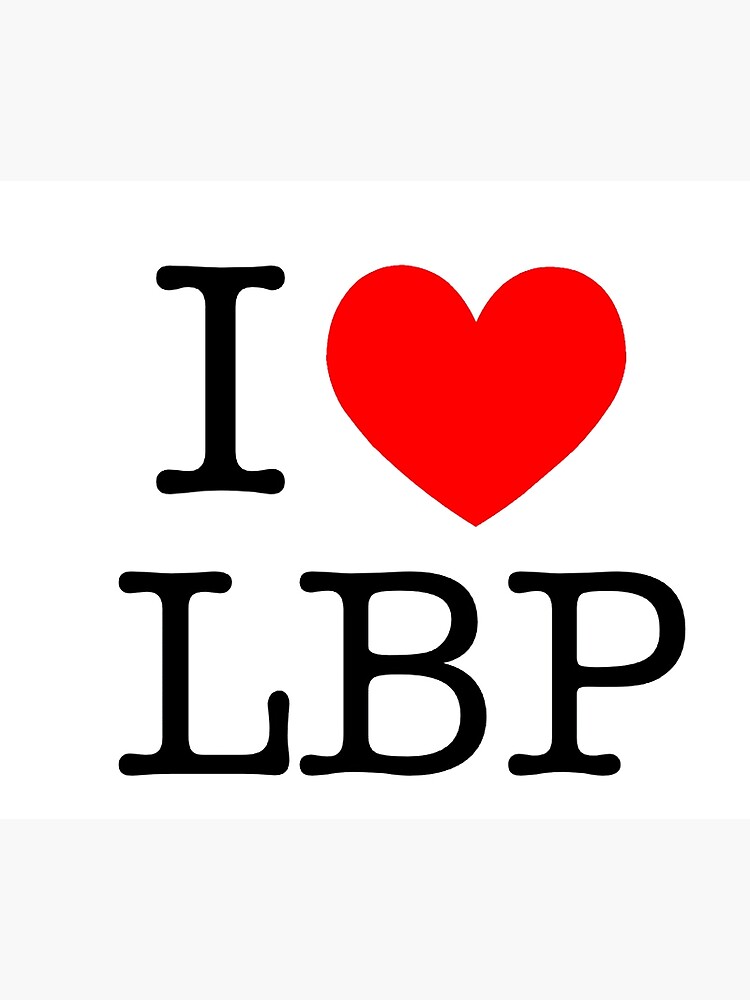 "I love LBP" Poster for Sale by ProjectAnarchy | Redbubble