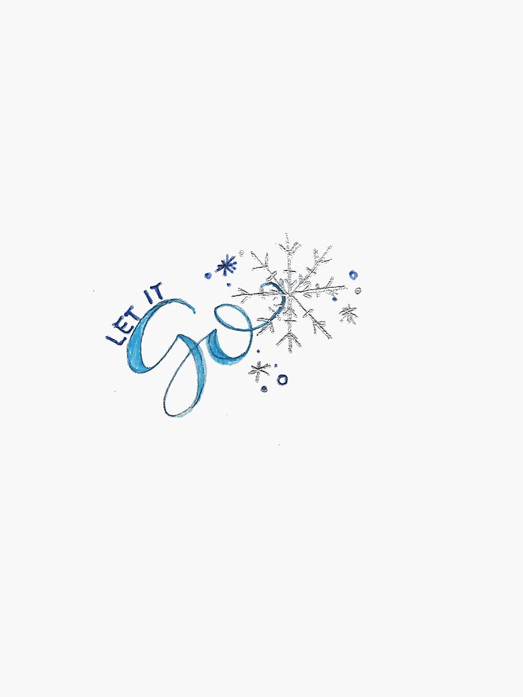 "Let it go~" Sticker for Sale by madison-cheung | Redbubble