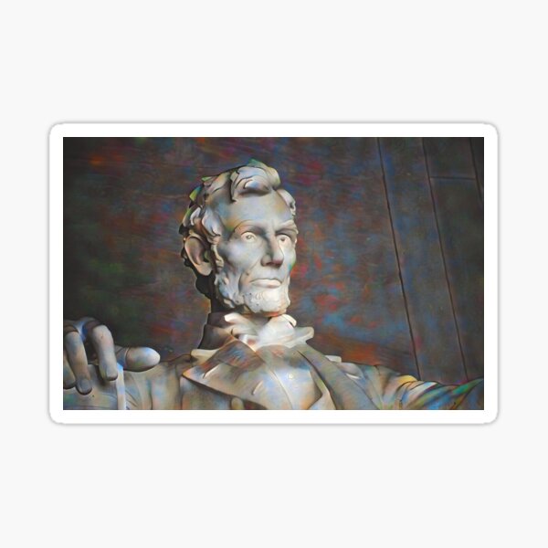 "Abraham Lincoln memorial" Sticker for Sale by philosophizer | Redbubble