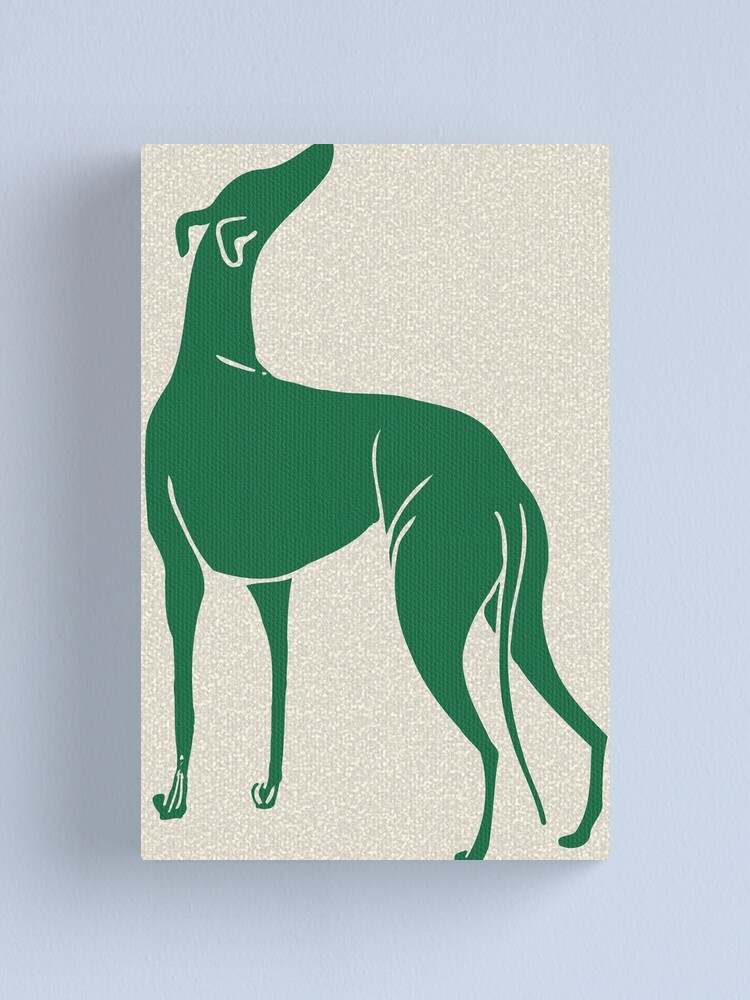 "Greyhound Look Stencil" Canvas Print for Sale by pawdhraic | Redbubble